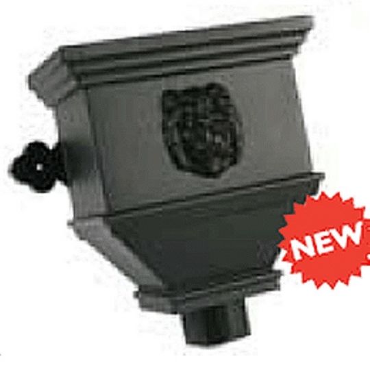 Brett Martin 100mm Rectangular Cast Effect Bath Hopper Lion