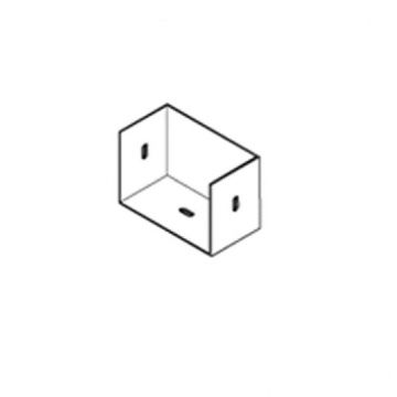 Alumasc GX Joggle Box Pressed Aluminium Stop End Internal R/Hand
