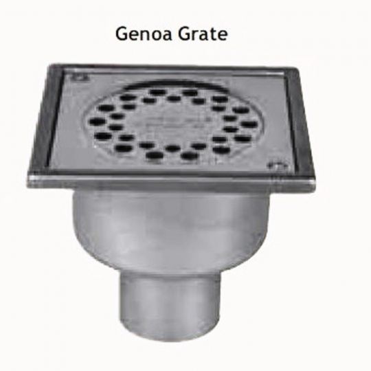 Harmer Stainless Steel Vertical Shower Drain 100mm x 100mm
