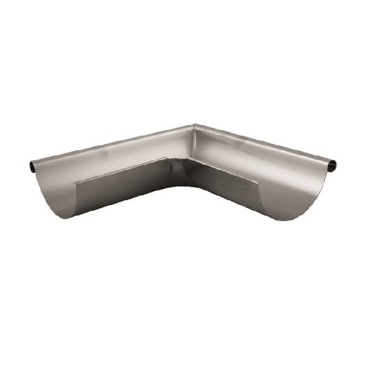 Lindab Steel Half Round External Gutter Angle 90 Degrees (RVY)