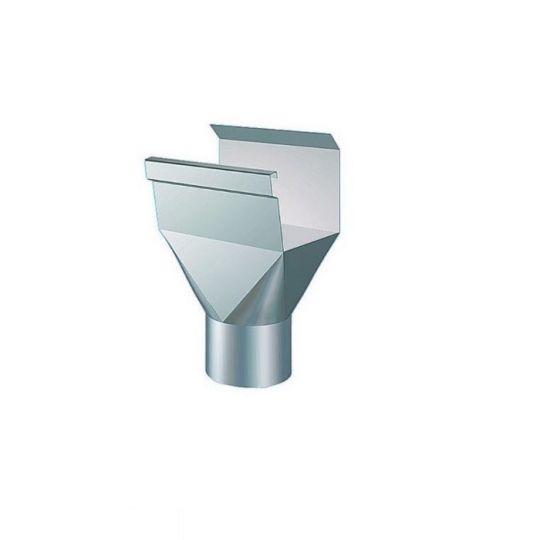 Lindab Galvanised 140mm Box Steel Gutter Outlet (REOK)-