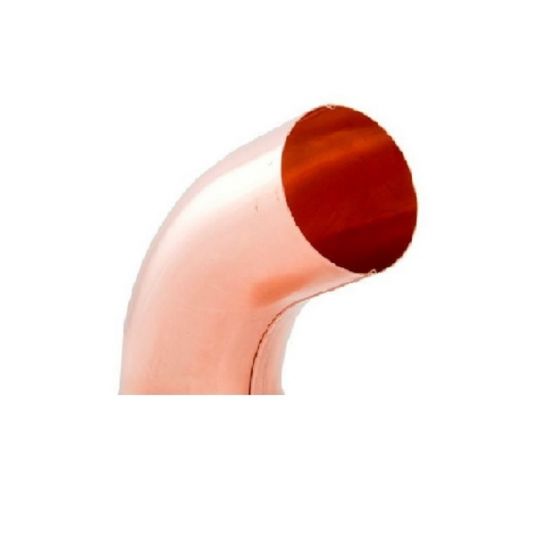 Lindab Copper Circular Downpipe Bend 70 degrees Conical