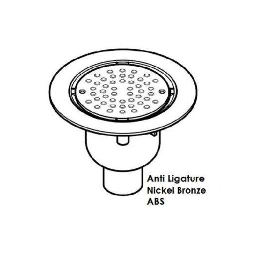 Harmer ABS Vertical Shower Drain Anti Ligature Flexi Sheet