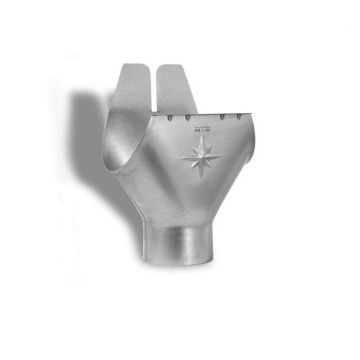 Alumasc Steel Half Round Wrap-around Gutter Outlet (HRS)
