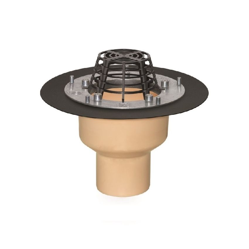 Harmer Roof Insulated Vertical Spigot Outlet with Screw Flange