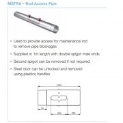 Lindab Circular Steel Access Pipe x 1m
