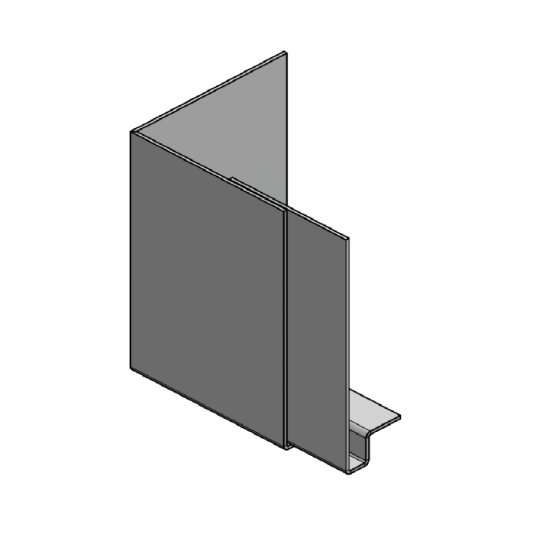 Skyline Aluminium Fascia 3 Bends 90 Degree External Corner