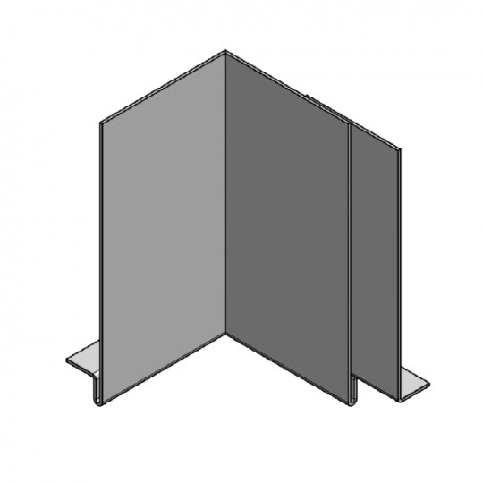 Skyline Aluminium Fascia 90 Degree Internal Corner