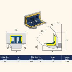 Harmer Roof Aluminium Detail Two Way Outlet