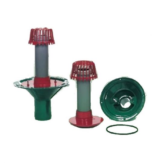 Caroflow Aluminium Overflow Outlet Fitting