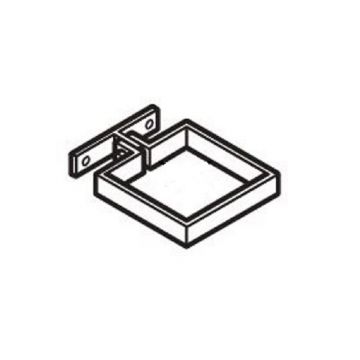 Alumasc Heritage Rectangular Cast Aluminium Pipe Clip With Small Base