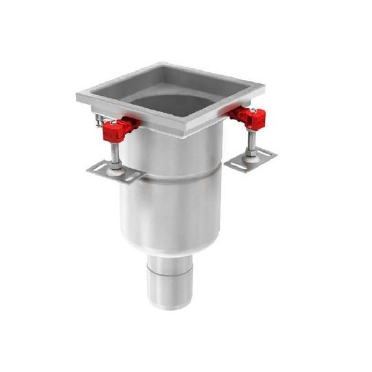 ACO Hygienic Stainless Steel Gully 157 - Fixed Height Vertical Outlet ...