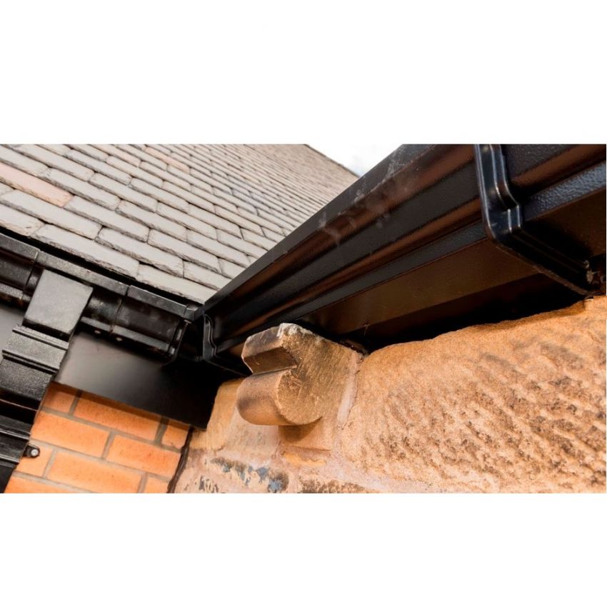 Traditional Moulded Ogee Cast Aluminium Gutter x 1.83m (GM406H/GM506H ...