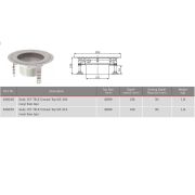 ACO Hygienic Stainless Steel Gully 157 - Telescopic Circular Gully Top