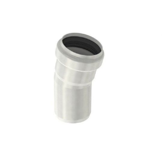 ACO Stainless Steel Socketed 15 Degree Pipe Bend with EPDM Seal