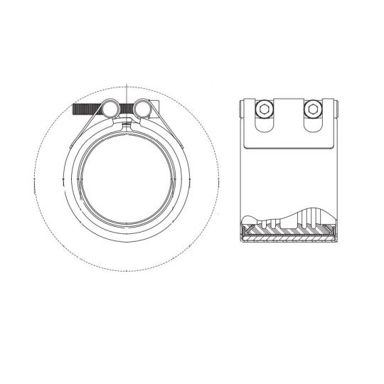 Teekay Axilock-S Pressure Coupling Cast Iron Drainage