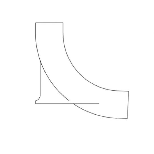 Pam Building Timesaver Cast Iron 87.5 Degree Long Radius Bend with Heel ...