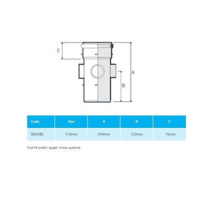 Marley dBlue Boss Pipe