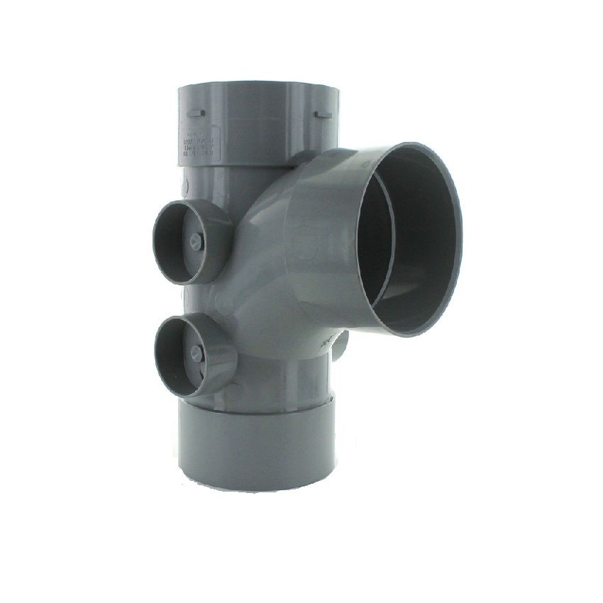 Marley 5 Boss 87.5 Degree Branch With Triple Solvent Sockets