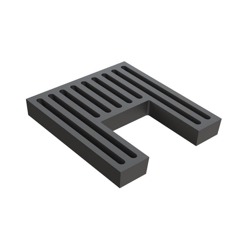 Rainguard XL Cast Aluminium Square-Rectangular Slotted Grate