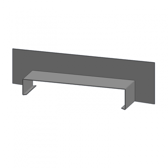 Skyline Aluminium Sloping Coping Right Hand Stop End Upstand