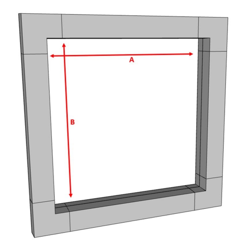 Skyline Aluminium SLIMLINE Window Pod Kit - 100mm Face