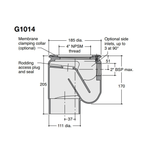 Wade Vari Level Floor Gully - Order Online | Gutter Centre