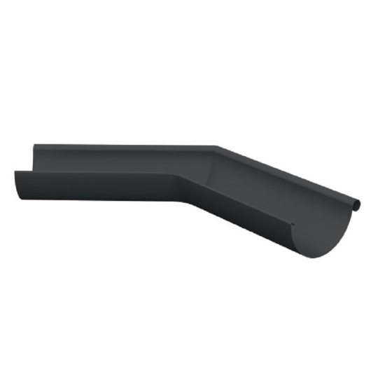Lindab Steel Half Round External Gutter Angle 135 Degrees Matte Finish