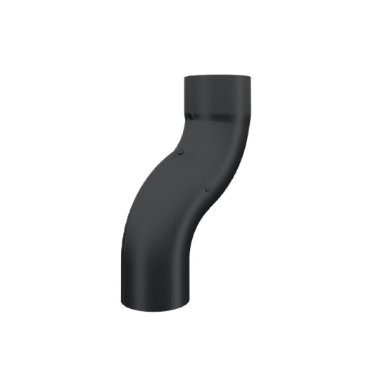 Lindab Circular Steel Downpipe Fixed Offset Bend Matte Finish