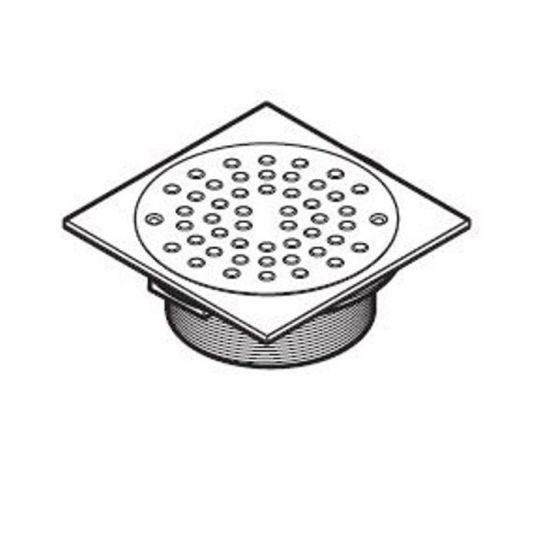 Harmer 150mm x 150mm Square Tile Bezel - Anti-Ligature Grate - Trapped