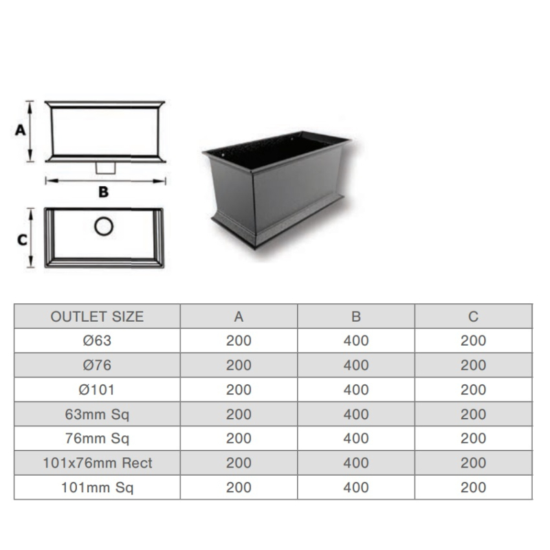 Cast Aluminium Ornate Rainwater Hopper Head