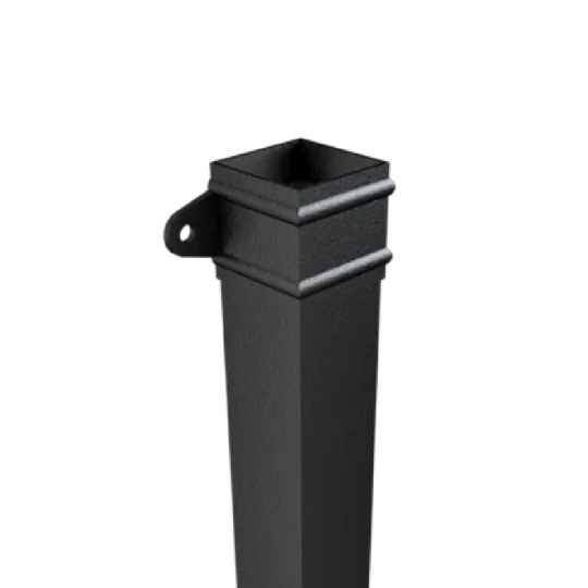 Aluminium Cast Socketed Square Downpipe (Eared)