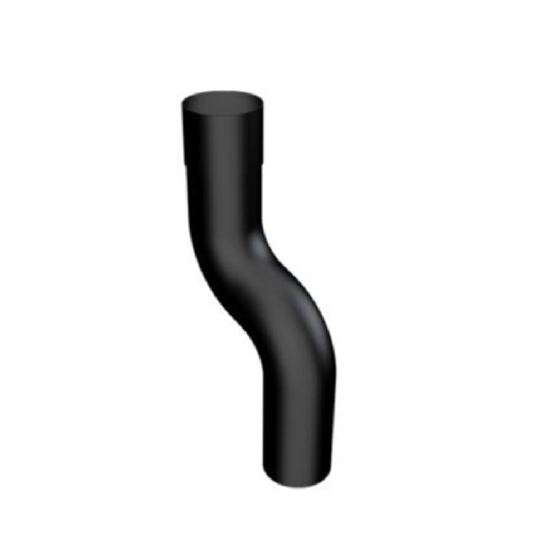Aluminium Swaged Circular 135 Degree 1 Part Swan Neck