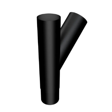 Aluminium Flush Joint Round 135 Degree Branch