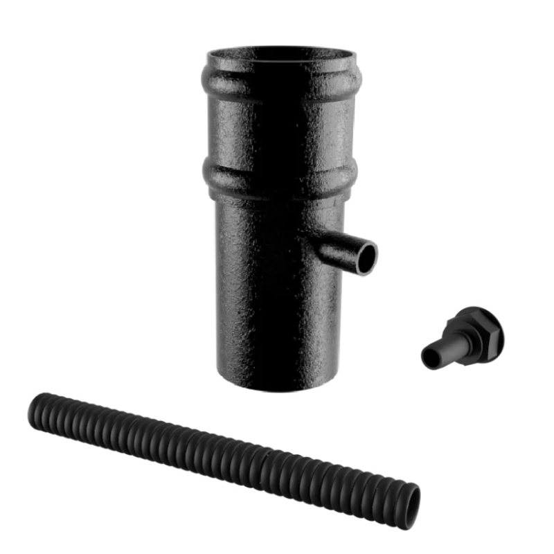 Aluminium Cast Socketed Round Water Butt Deflector Kit