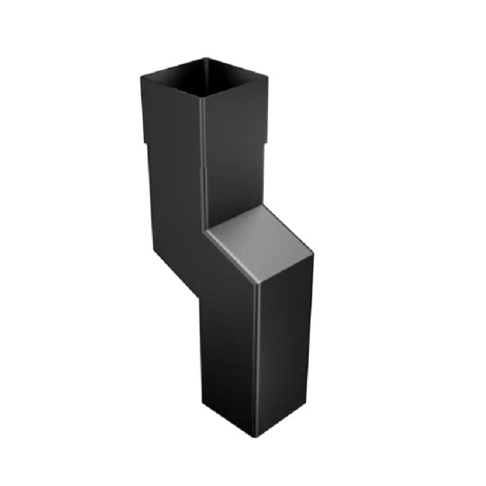 Aluminium Swaged Square 135 Degree 1 Part Swan Neck