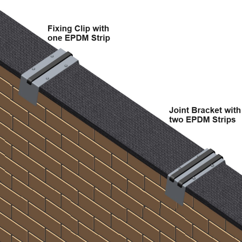 Trueline Aluminium Wall Coping Extra Fixing Clip
