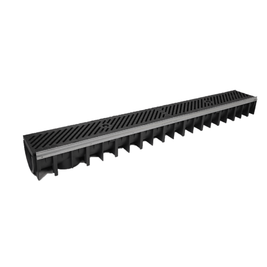 Lite Aqua Galvanised Channel Edge X 1m C/W Grating