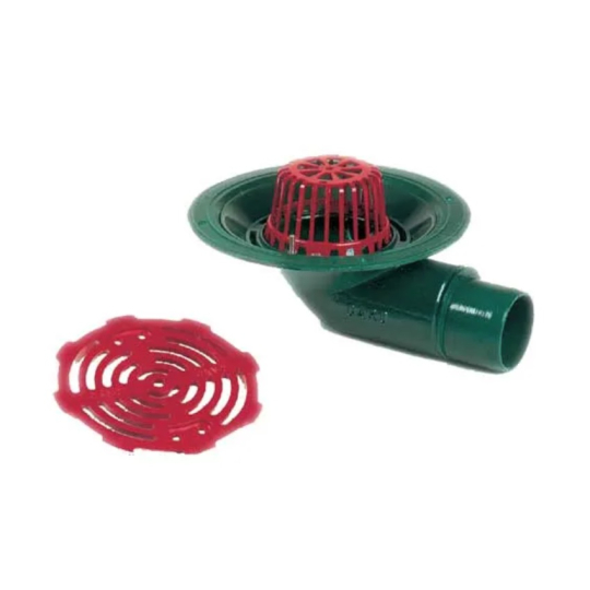 Caroflow Aluminium 90 Degree Spigot Roof Outlet