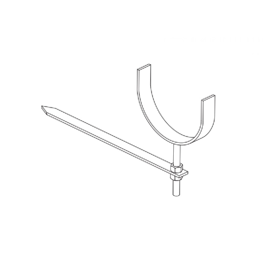 Pam Building Deep Half Round Cast Iron Gutter Rise and Fall Bracket
