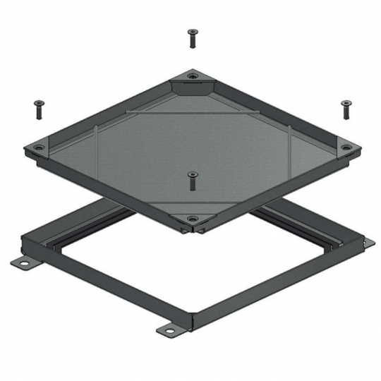 Broadstel Shallow Slide Out Recessed Manhole Access Tray Cover