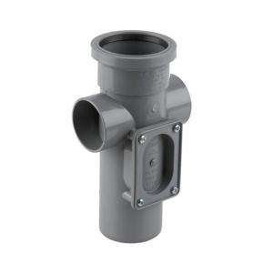 Brett Martin 82.4mm Push-Fit Soil uPVC Single Socket Access Pipe