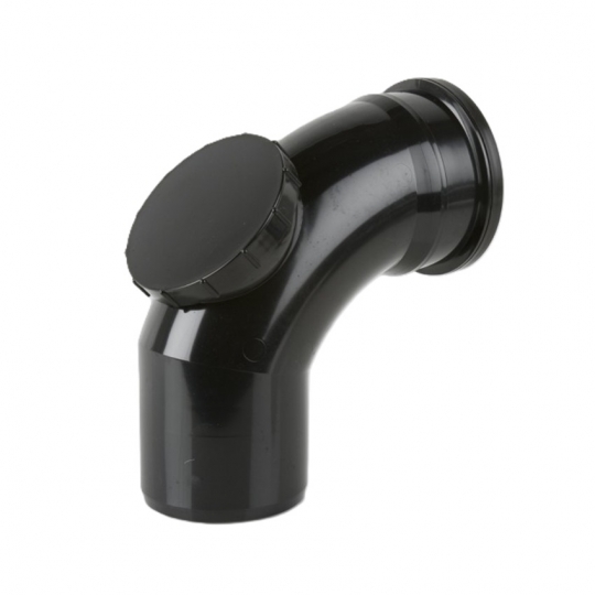 Brett Martin 110mm Push-Fit Soil uPVC Single Socket 92.5 Degree Access Bend