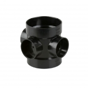 Brett Martin 110mm Push-Fit Soil uPVC Double Solvent Short Boss Pipe