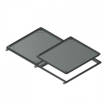 Broadstel Shallow Slide Out Recessed Manhole Access Tray Cover Twin