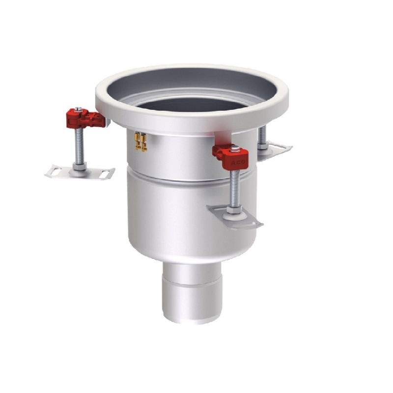 ACO Hygienic Stainless Steel Gully 218Round Top - Fixed Height Vertical ...