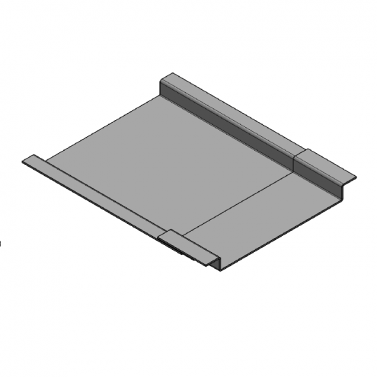 Skyline Aluminium Soffit Profile x 1 metre length With 4 Bends