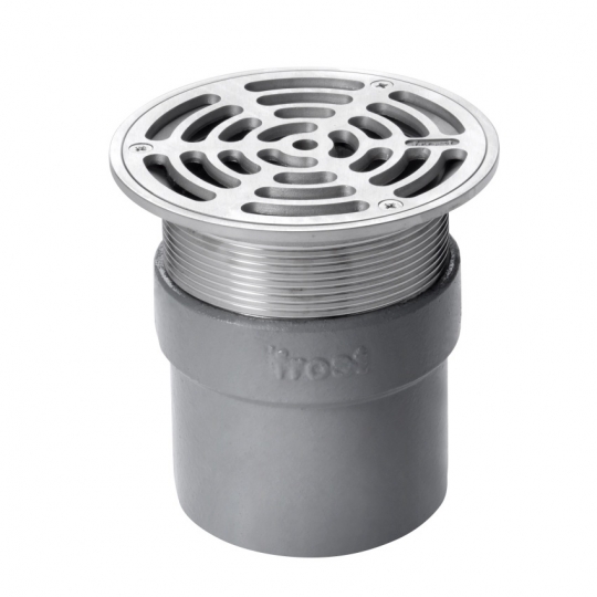 Frost 150mm Round Grating Direct Connection Spigot Outlet 100mm Non ...