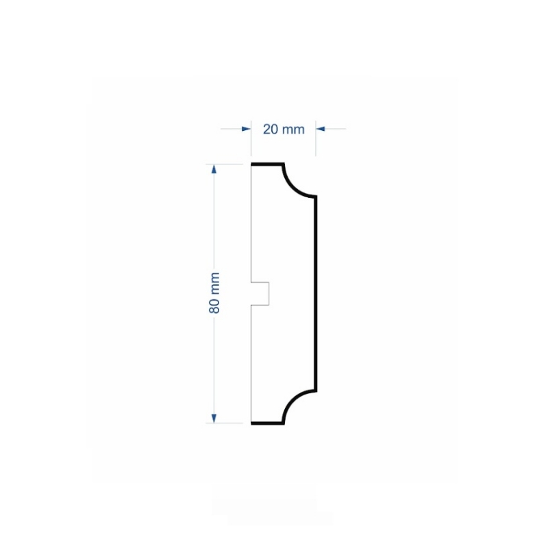 EPS Window Cornice Profile O x 2m Length (External Use)