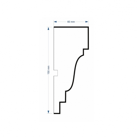EPS Windowsill Cornice Profile C X 2m Length (External Use)